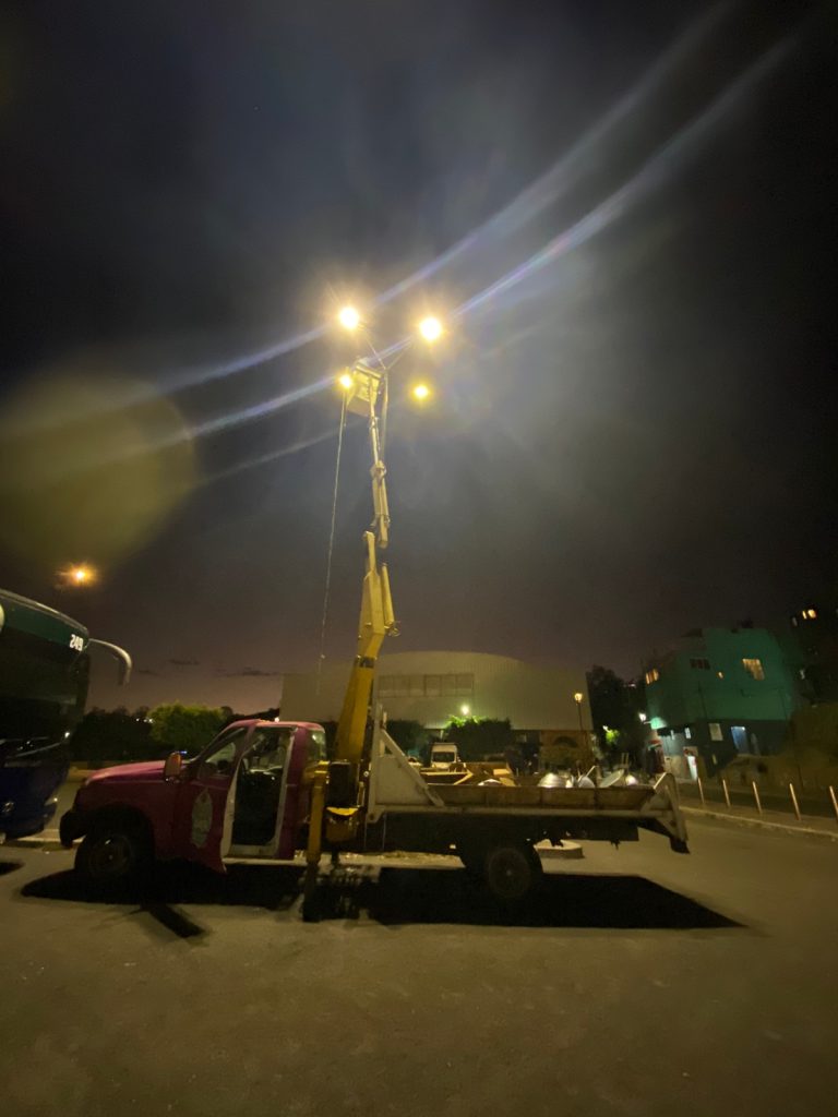 Alumbran la zona de la Ex Estación con nuevas luminarias - Guanajuato ...